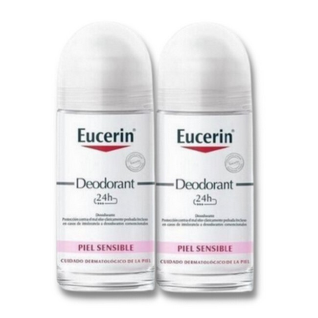 Eucerin Deo Roll On Sensitiv 24H 2 x 50 ml - BilligParfume.dk