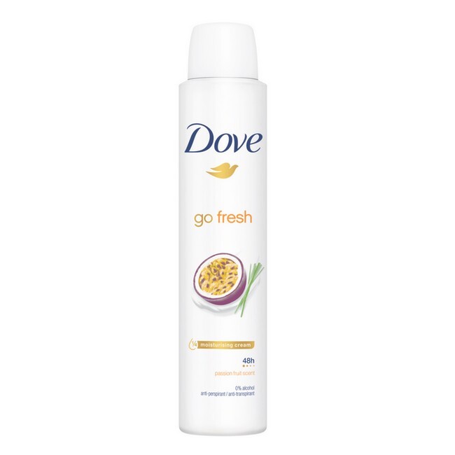 Køb Dove Go Fresh Deo Spray Passion Fruit - BilligParfume.dk